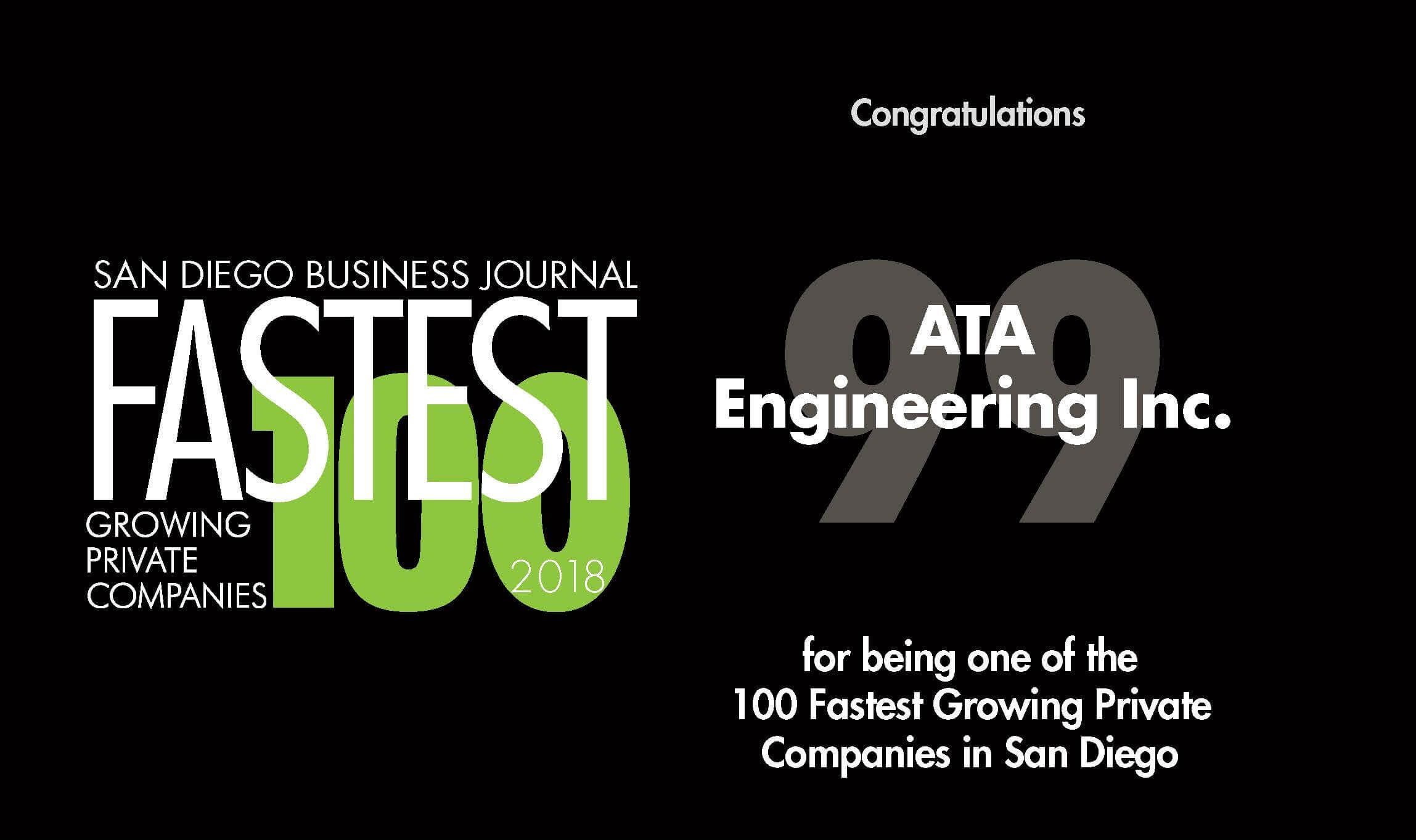 ATA Engineering Named as One of San Diego’s 100 Fastest-Growing ...